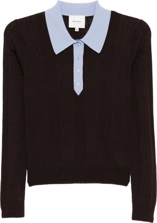 Reformation polo Hermia - Marron