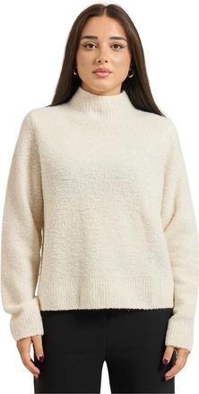 HUGO BOSS Femme, Pulls, Blanc, Taille: 40 FR Pull &agrave; col roul&eacute;
