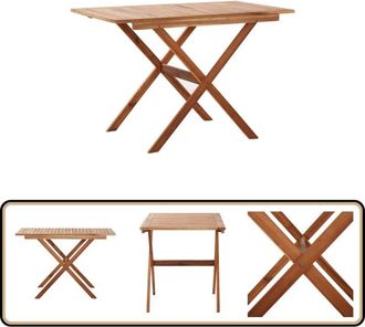 vidaXL Gartentisch 110x67x74 cm Massivholz Akazie - Holztisch - Esszimmertisch - Gartenmöbel - Outdoor Möbel - Terrassentisch