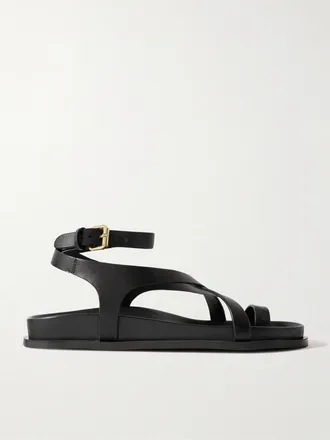 A.Emery Sandales En Cuir Jalen Slim - Noir