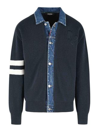 Dsquared2 Pull Col Rond - Bleu