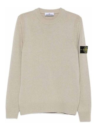 Stone Island Pull Col Roul&eacute; - Beige