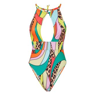 Philipp Plein Femme, Maillots de bain, Multicolore, Taille: 42 FR Monokini Rainbow Patchwork