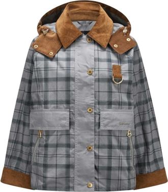 Barbour Femme, Vestes, Gris, Taille: 40 FR Carnforth Tartan Casual Jacket