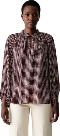 Marc O'Polo Blouse &agrave; col en V et pois - Femme - Blouses et Chemises - Multicolore - Taille: 40 FR