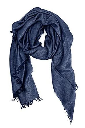 JOPHY & CO. Écharpe femme à paillettes en étole rectangulaire., bleu, taille unique