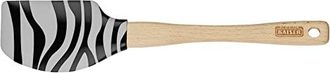 KAISER Original Kaiser Go wild Teigschaber Dough Scraper 29 x 6 cm, 100% Silikon, Holzgriff, hitzebeständig, Silikonschaber, zebramuster