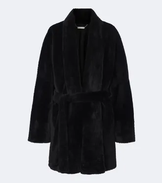 Nour Hammour Manteau Raquel en shearling