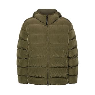 C.P. Company Gef&uuml;tterte Jacke mit Kapuze - - Jackets - Herren - Gr&uuml;n - 2XL