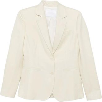 Dondup Femme, Vestes, Beige, Taille: 40 FR Blazer &agrave; revers crant&eacute;