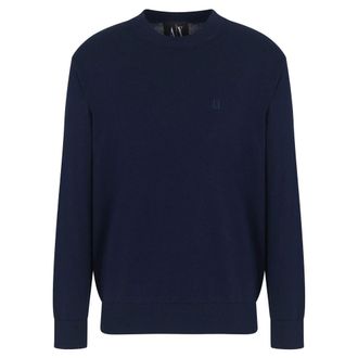 A|X Armani Exchange Pull &agrave; col rond - Homme - Pulls - Bleu - Taille: XL