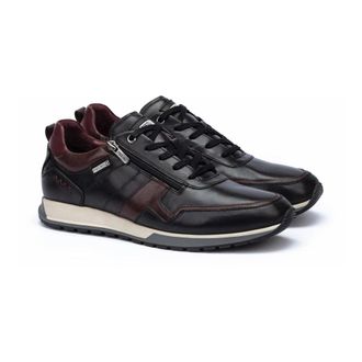 Pikolinos Schwarzer Ledersneaker mit Rei&szlig;verschluss - - Shoes - Herren - Schwarzk - 40 EU