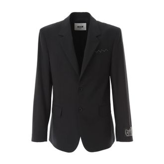 Msgm Klassische Jacke - - Jackets - Herren - Schwarzk - M