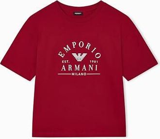 Emporio Armani Logoband T-Shirt, Rouge, M Femme