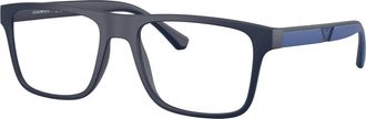 Emporio Armani Ea4115V Rechteckiger Rahmen - - Accessories - unisex - Blau - 54 MM