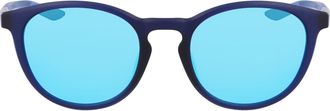 Nike Herren-Sonnenbrille mit rundem Evolution-Logo (Marine/Blau)
