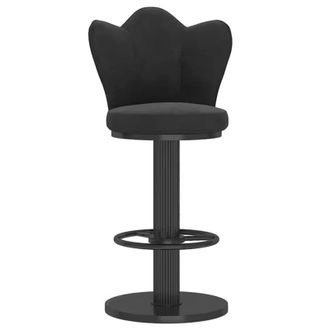 Generic Barhocker-Set (1 St&uuml;ck), h&ouml;henverstellbar, drehbar, aus Samt, mit Schmetterlingsr&uuml;ckenlehne, ideal f&uuml;r K&uuml;cheninseln, Caf&eacute;s und Bars