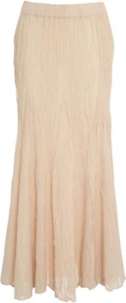 Kaos Kaos, Femme, Jupes, Beige, Taille: 42 FR Maxi Skirt