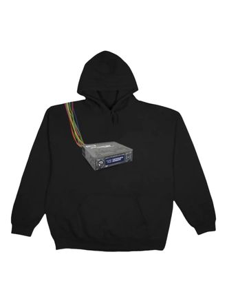 Travis Scott Hoodie mit Print - Schwarz
