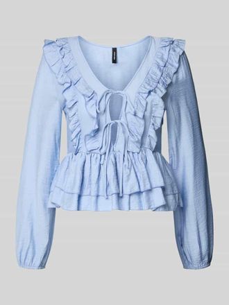 Vero Moda Regular Fit Langarmbluse aus Viskose-Mix Modell ZOEY