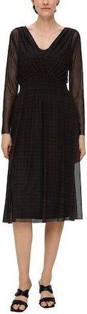 s.Oliver Black Label Meshkleid mit Smoke-Detail