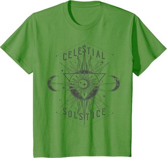Trendy Apparel Celestial Solstice Sun & Moons Boho T-Shirt