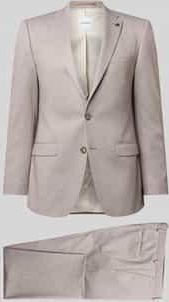 Roy Robson Slim Fit Anzug mit Reverskragen und B&uuml;gelfalte