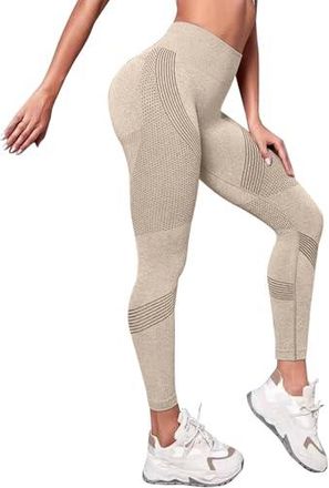 Generic Legging pour femme anti-cellulite compression sport 3D leggings longs opaques pantalon de yoga compression push up pantalon de sport taille haute Boot