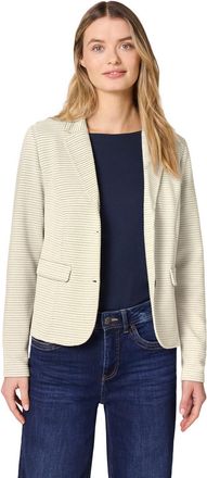 Street One Gestreifter Blazer soft beige 38