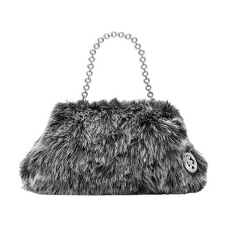 Michael Kors Grande pochette &agrave; fermoir &agrave; pression - Femme - Sacs - Noir - Taille: ONE Size
