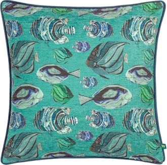furn. Wylder Tropics Abyss Fish Repeat Kissen, Chenille, Federf&uuml;llung