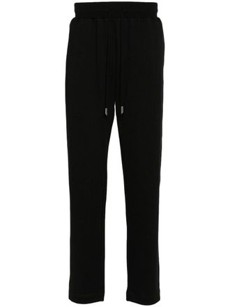Kiton pantalon de jogging fuselé en coton - Noir
