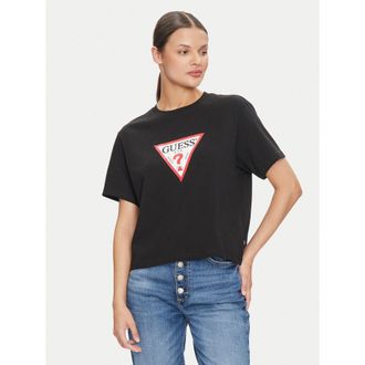 Guess T-Shirt W4YI73 K8HM0 Schwarz Regular Fit