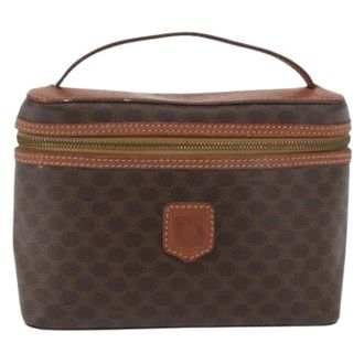 Celine Pre-owned Macadam vanity bag - Femme - Pre-owned - Brun - Taille: ONE Size
