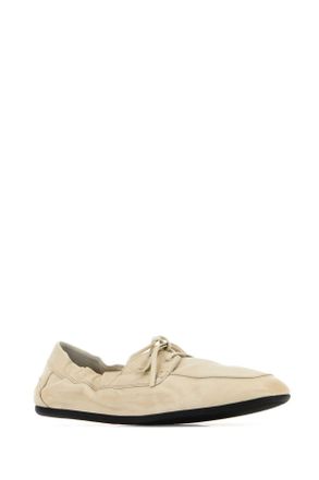 Prada Womens Shoes Loafer Beige Calf