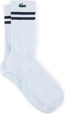 Lacoste Chaussettes mi-hautes bord ray&eacute; en coton m&eacute;lang&eacute;