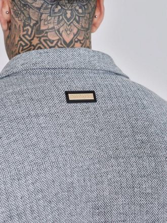 Siksilk Langarmshirt SikSilk Herren Graues Smart Overshirt
