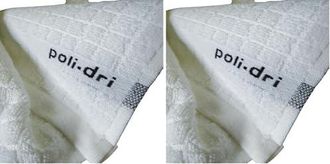 Samuel Lamont & Sons Poli Dri White Geschirrtuch, Baumwolle, wei&szlig;, Einheitsgr&ouml;&szlig;e (Packung mit 2)