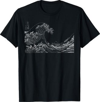 Smooth HQ Berühmte klassische japanische Kunst The Great Wave Hokusai T-Shirt