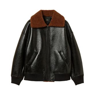 Twinset Blouson Bomber 262Ap2180 - Femme - Vestes - Noir - Taille: 36 FR