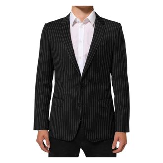 Dolce & Gabbana Martini 1-Knopf-Anzugblazer - - Jackets - Herren - Schwarzk - M
