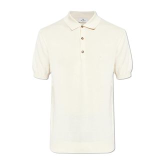 Etro Polohemd mit gesticktem Logo - - Tops - Herren - Beige - XL