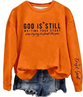 Generic Sweats &agrave; capuche pour femmes dhiver et dautomne 2025 avec lettre graphique, coupe ample, col rond, esth&eacute;tique, sweat &agrave; capuche tendance, personnalis&eacute;,