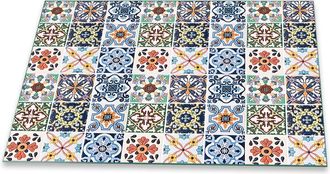 Decorwelt | Herdabdeckplatte 80x52 cm 1-Teilig Textur Bunt Ceranfeldabdeckung Universal Spritzschutz Glas Deko Elektroherd Induktion für Kochplatten Herdschutz 