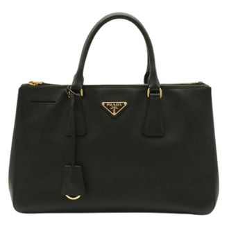 Prada Sac &agrave; main Galleria Saffiano Pre-owned - Femme - Pre-owned - Noir - Taille: ONE Size