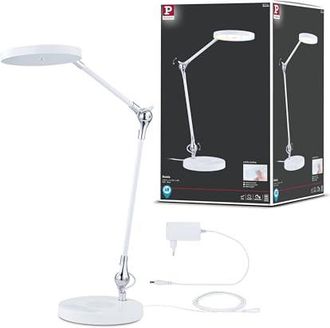 Paulmann 78011 LED Schreibtischleuchte Numis White Switch incl. 1x11 Watt dimmbar Wei&szlig; Aluminium, Kunststoff 2.700-6.500 K