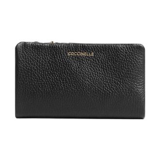 Coccinelle Metallic Flap Wallet - - Accessories - Damen - Schwarzk - ONE SIZE