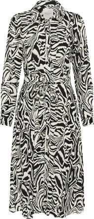 Part Two Part Two Damen Shelbypw Kleid, Schwarzer Tierdruck, 38