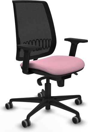 Piqueras y Crespo B&uuml;rostuhl Rosa Alares mit 2D-Armlehnen, h&ouml;henverstellbare Lendenwirbelst&uuml;tze, ausgestattet mit 5 Positionen und eingespritztem Schaum. Mit Rollen von 