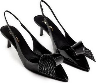 Prada Escarpins en cuir verni